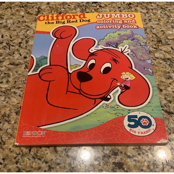 Scholastic | Toys | Clifford The Big Red Dog Jumbo Coloring And ...